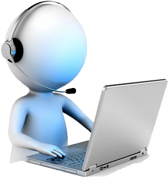 Download Picture Of Man At Computer - 3d Man Computer Png - Full Size ...