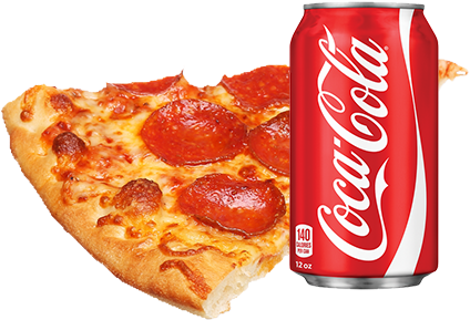 Download Slice Cheese & Can Soda - Coca Cola 12 - 12 Oz Cans - Full ...