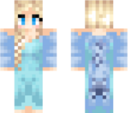 Download Anna, Frozen, And Hans Image - Minecraft Kız Skin Elsa - Full ...