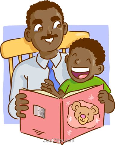 Download Father And Son Reading A Book - Father And Son Reading Cartoon ...