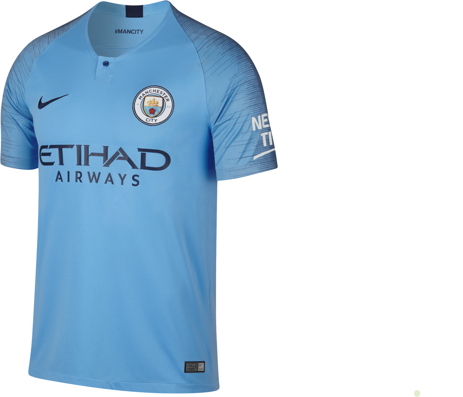 Download Manchester City Jersey 2018 19 - Full Size PNG Image - PNGkit