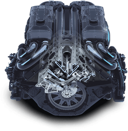 Download Inner View Of The W16 Engine - Motore W16 Bugatti Chiron ...