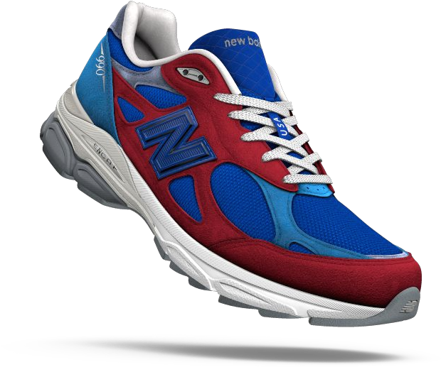 Download Red White And Blue Model - New Balance - Full Size PNG Image ...