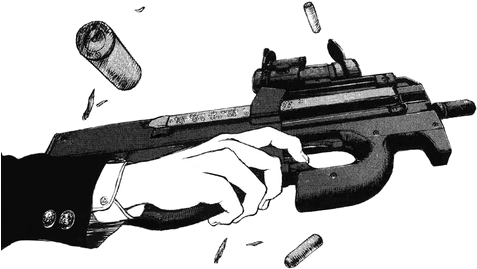 Download Mine Black And White Anime My Edit Edit Manga Guns - Anime Boy ...
