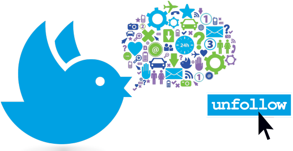 Download Unfollow Twitter - Microblogging - Full Size PNG Image - PNGkit