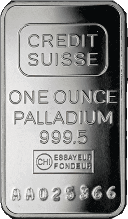 Download Frontal View Of A Minted 1 Oz Credit Suisse Palladium ...