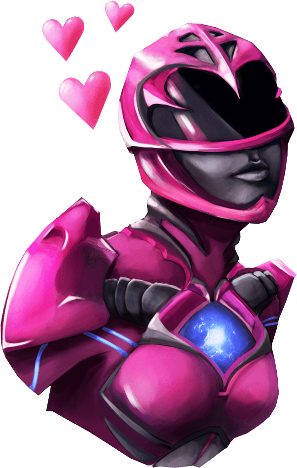 Download Pink Power Ranger Sticker - Kimberly Hart - Full Size PNG ...