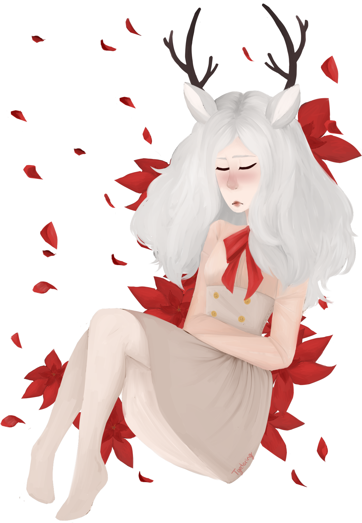 Download Transparent Reindeer Antlers Tumblr - Reindeer - Full Size PNG ...