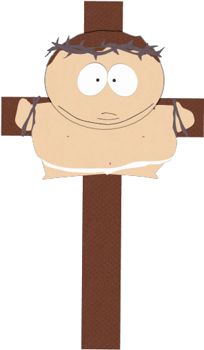 Download Alter Ego Cartman On Cross - South Park - Full Size PNG Image ...