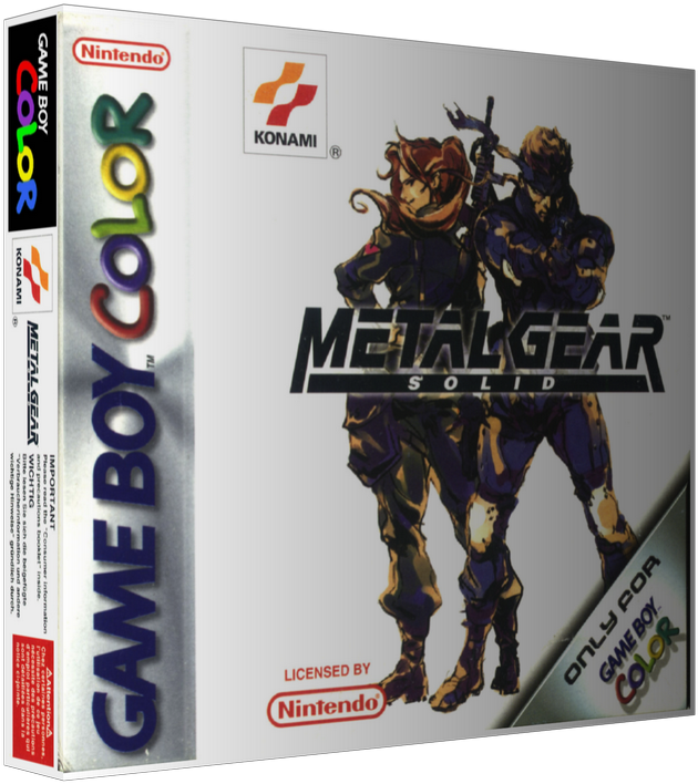 Download Gameboy Color Metal Gear Solid Game Cover To Fit A - Metal ...