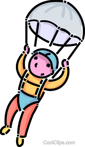 Download Young Person Skydiving Royalty Free Vector Clip Art - Cartoon ...