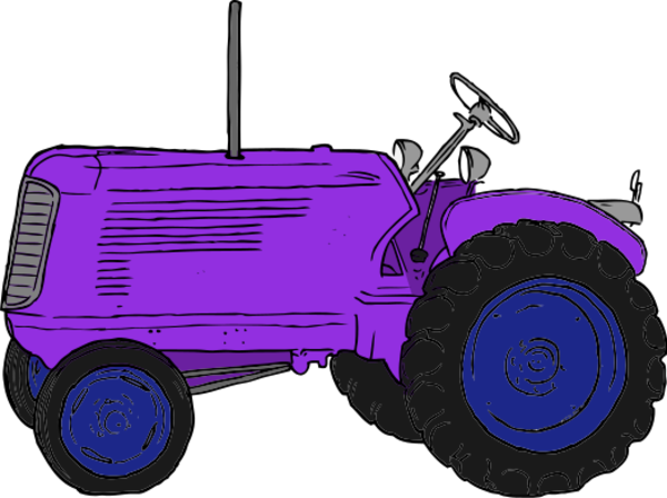 Download Tractor Clipart Purple - Agricultural Machinery Clip Art ...