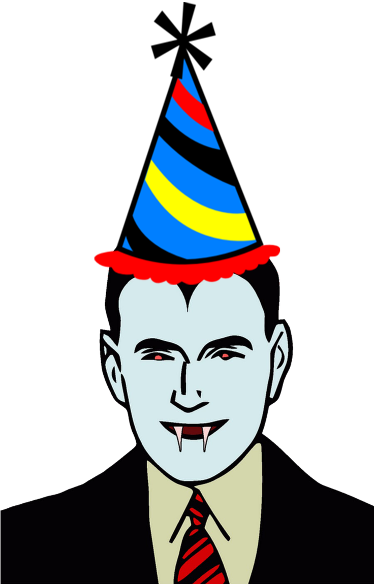 Download Handing Out Party Hats Made Out Of Paper With The Word - Verb ...