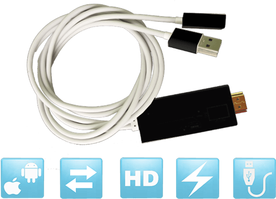 Download Hdmi Hdtv Mirroring Adapter Dongle Android & Ios 2 - Ios ...