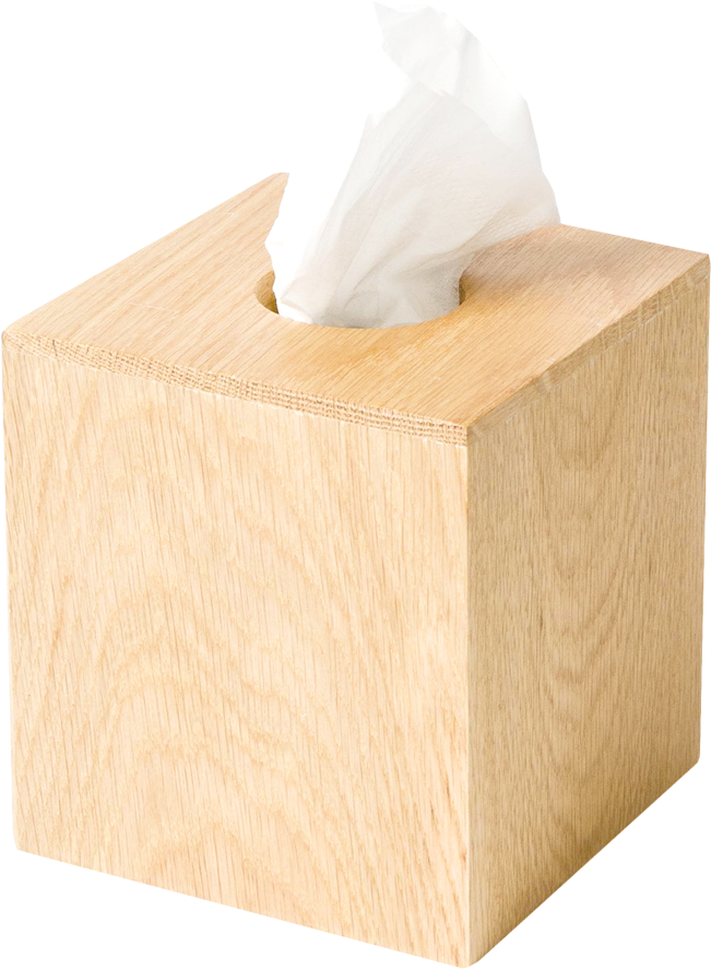 Download Tissue Box Cube Mezza Natural Oak - Oak - Full Size PNG Image ...