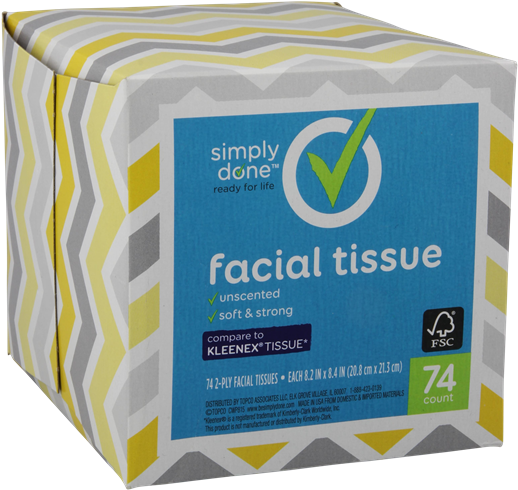 Download Simply Done Unscented Soft & Strong Facial Tissue 74ct ...