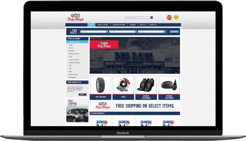 Download Pep Boys Custom Ebay Store Design - Ebay Store Responsive ...