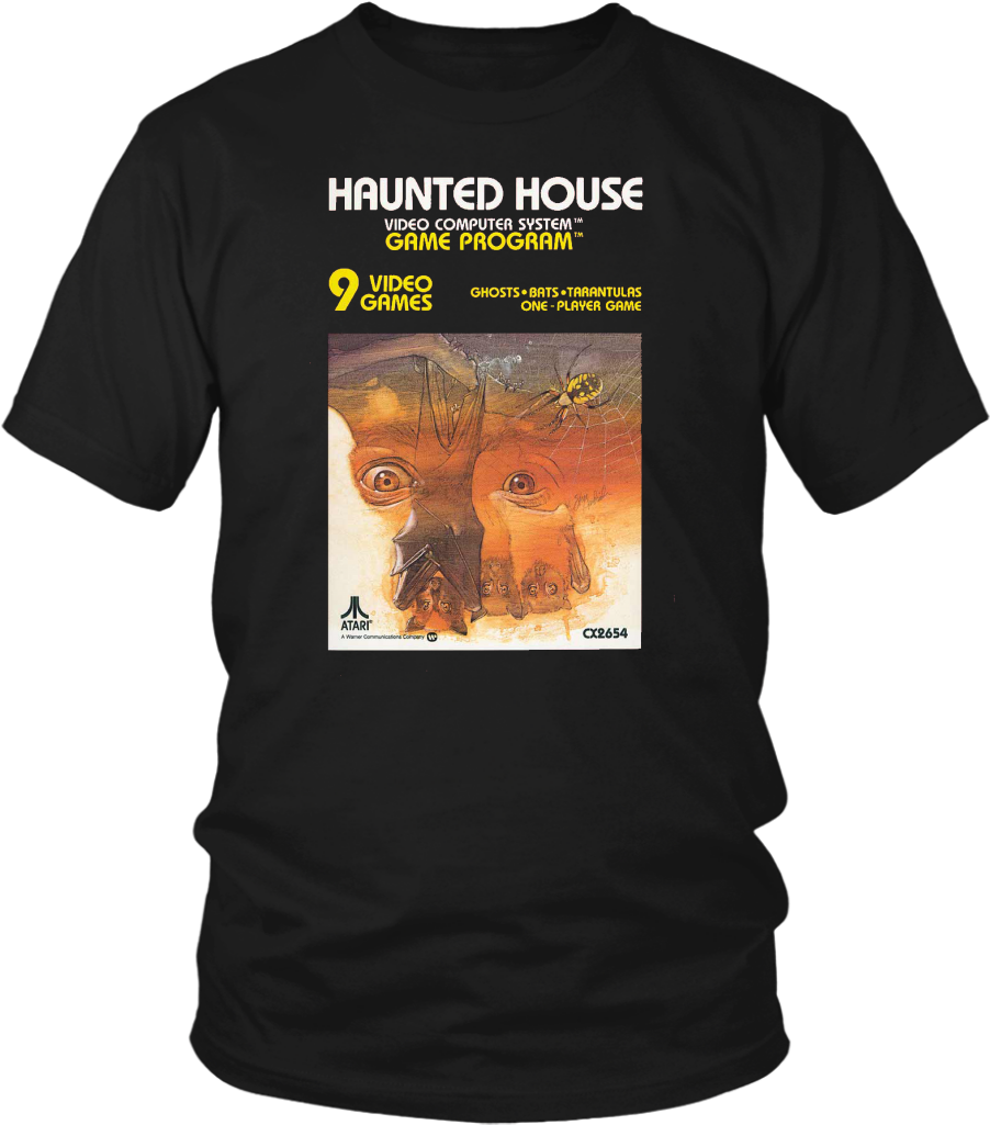 Download Haunted House Atari 2600 Retro Video Game Box Cover - Space ...