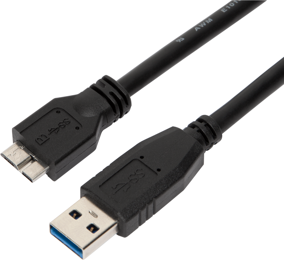 Download 8m Usb A Male To Micro Usb B Male Cable - Usb - Full Size PNG ...