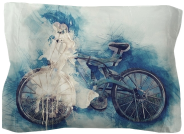 Download Abstract Bicycle On Watercolor Painting Background ...