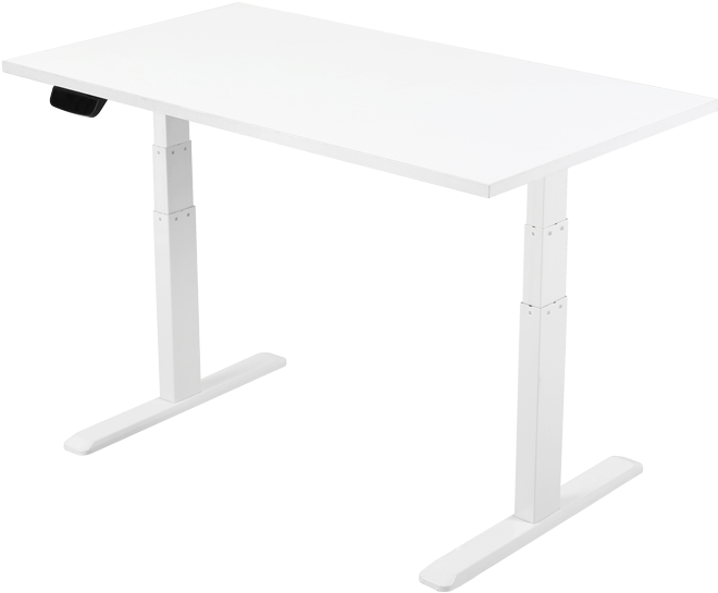 Download 2-leg White Uvi Desk With White Top - Desk - Full Size PNG ...