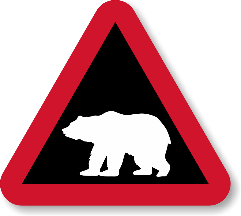 Download Zoom, Price, Buy - Polar Bear Road Sign - Full Size PNG Image ...