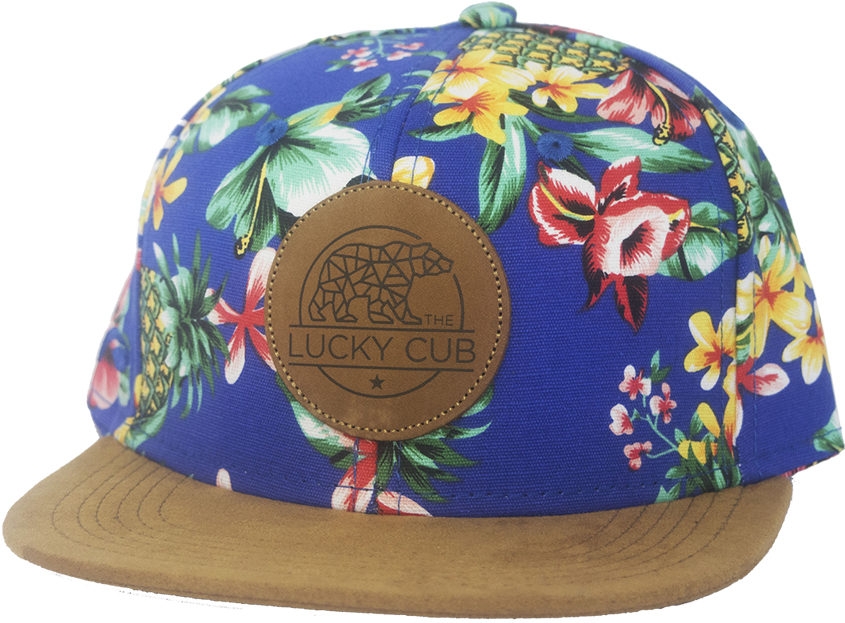 Download Blue Hawaiian Snapback - Full Size PNG Image - PNGkit