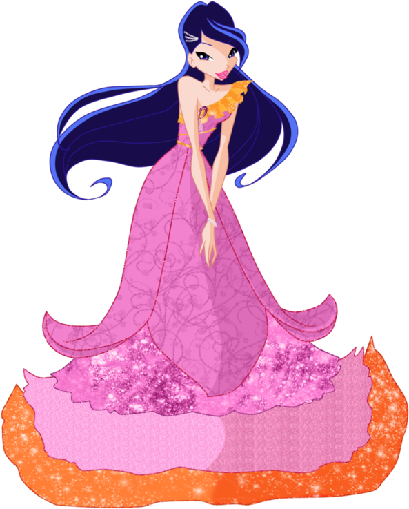 Download Musa Gown - Winx Club Musa Dress - Full Size PNG Image - PNGkit