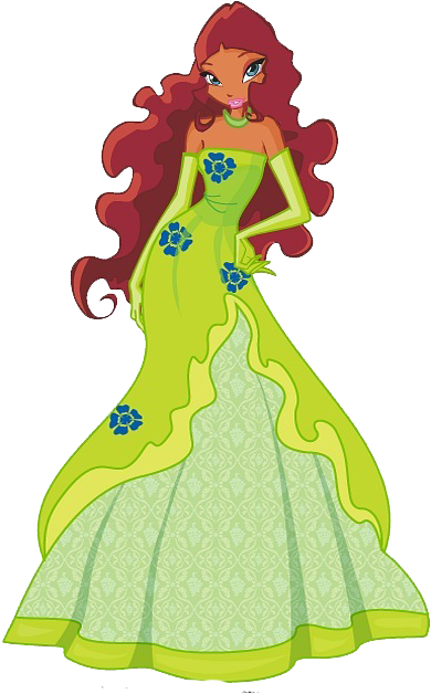 Download Layla Dress - Winx Club Season 4 - Full Size PNG Image - PNGkit