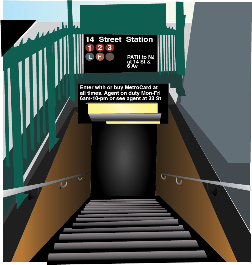 Download Entering The Subway - Enter With Or Buy Metrocard At All Times ...