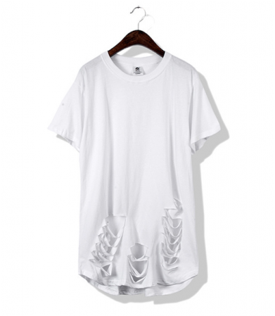 Download Fog Plain Ripped T-shirt - Prince Peter Ripped T-shirt - White ...
