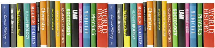 Row Of Books Png