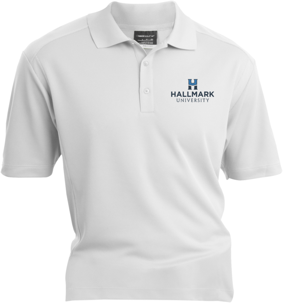 Download Hallmark University Nike® Dri-fit Polo Shirt In White - Polo ...
