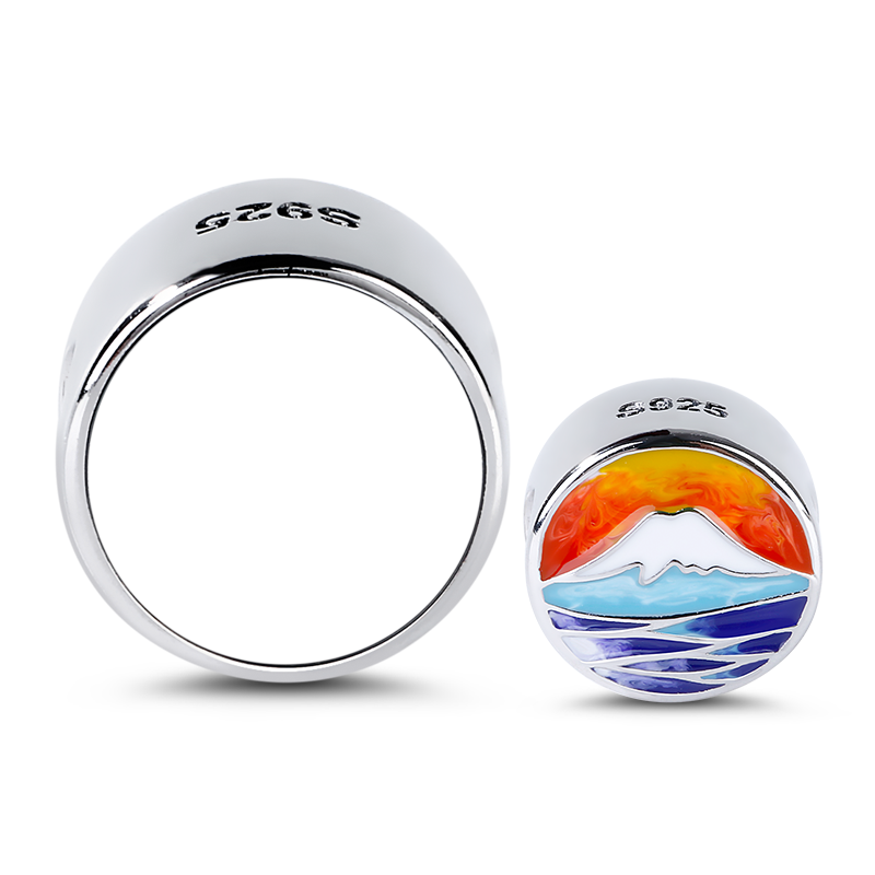 Download "mount Fuji" S925 Sterling Silver Photo Charms Travel - Mount ...