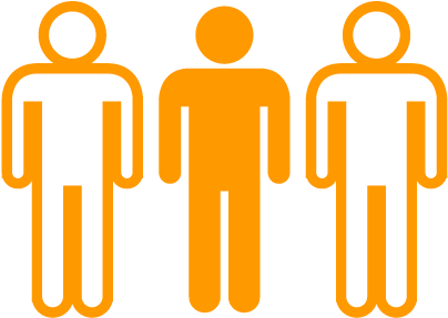 Download Transparent Banner Download 3 People Clipart - 1 In 3 People ...