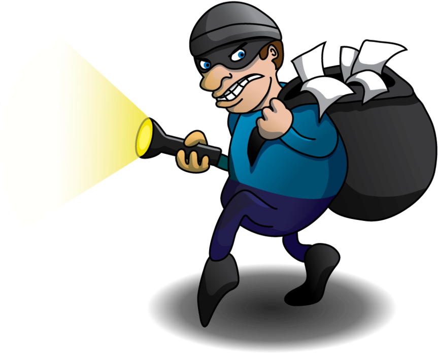Download By Beachrain On Deviantart - Thief Cartoon - Full Size PNG ...
