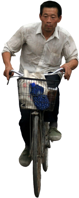 Download Chinese Man Riding Bicycle Source - Cycle Riding Front Png ...