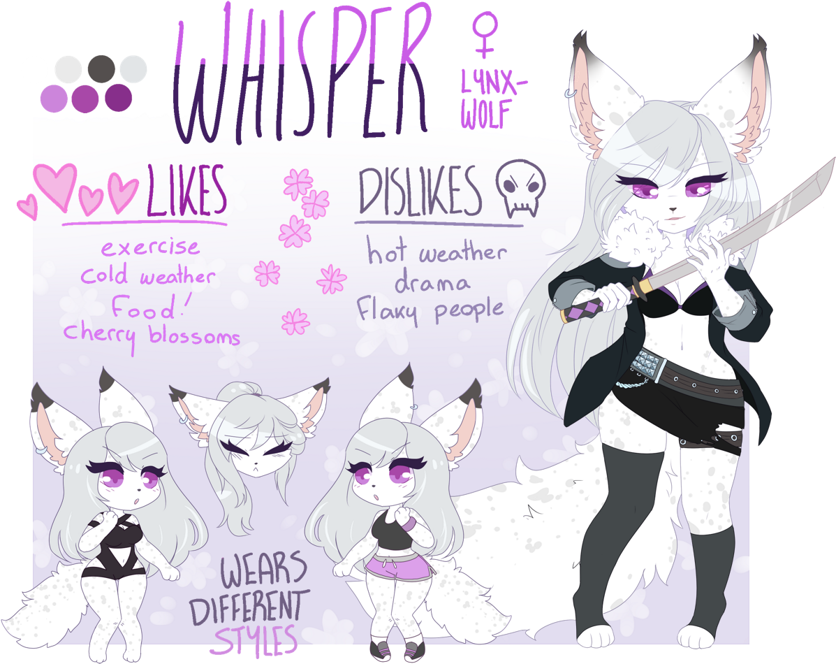 Download Whisper Ref [comm] - Cartoon - Full Size PNG Image - PNGkit