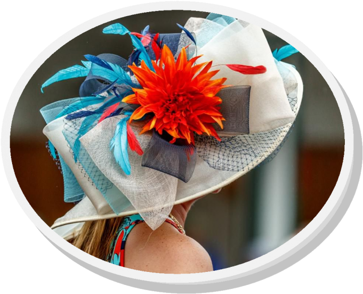 Download Derby Day Hats - Kentucky Derby Hat From Back - Full Size PNG ...