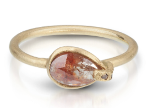 Download Counterbalance Series With Peach Rose Cut Diamond - Pink ...