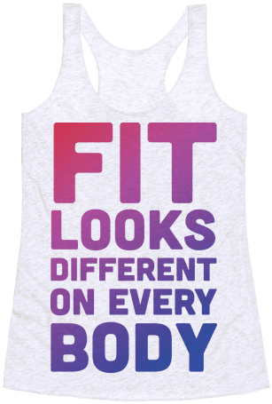 Download Fit Looks Different On Every Body Racerback Tank Top - Cat ...