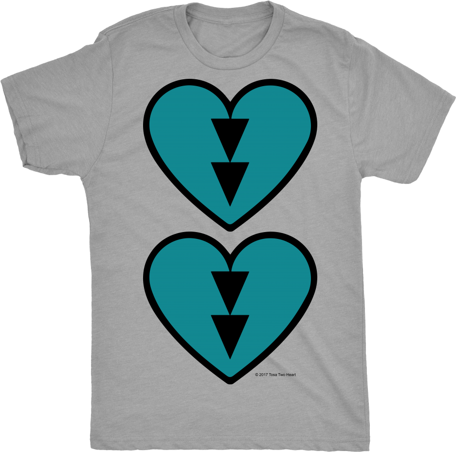 Download Turquoise Double Beat Mens T-shirt - Emblem - Full Size PNG ...