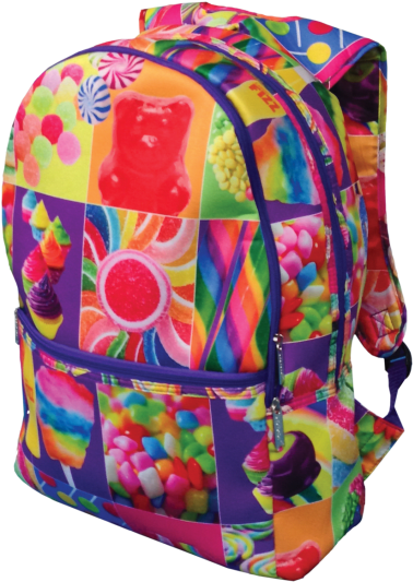Download Picture Of Sugar Backpack - Iscream 'rainbow Candy' Neoprene Backpack - Full Size PNG ...