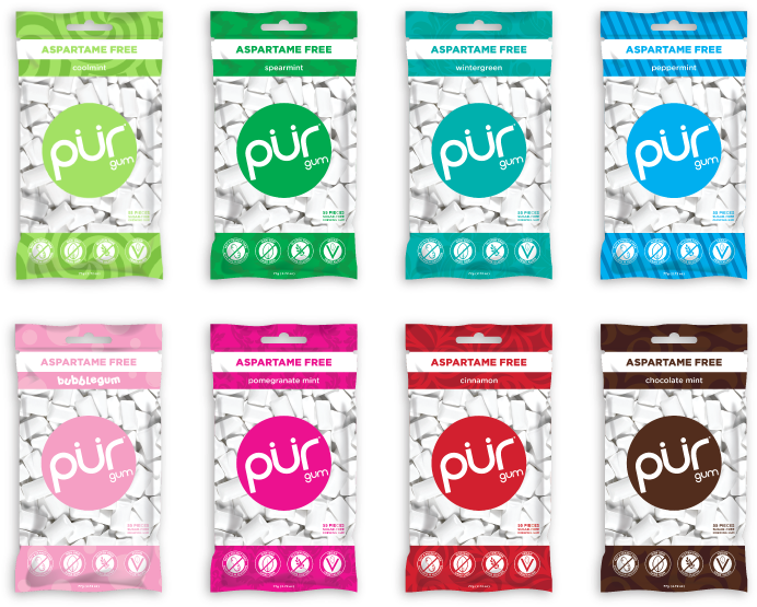 Download 8 Gum Bag Variety, , Pur Gum, Pur Gum, Pur Gum, Aspartame ...