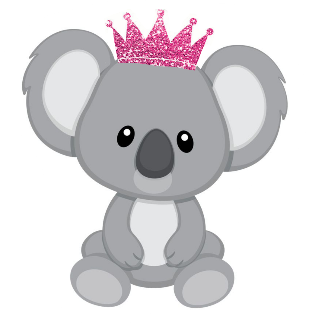 Download Princess Koala Bear Crown Pink Family - Koala Clipart - Full ...