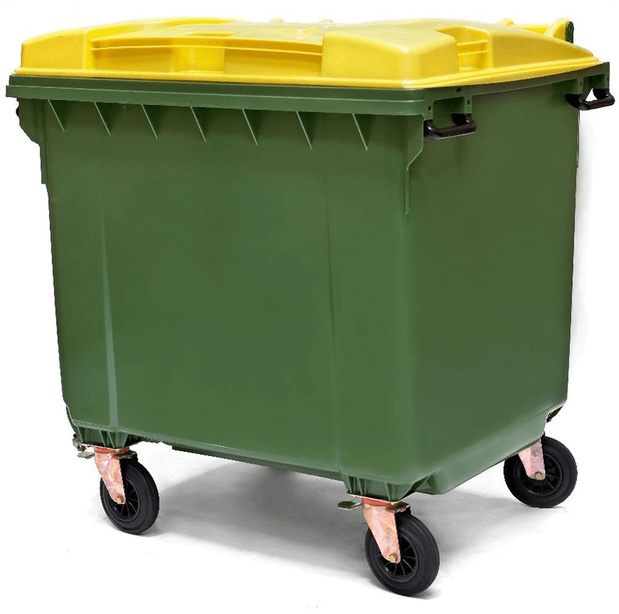 Download Sulo 1100 Litre Flat Lid Wheelie Bin With/ - Full Size PNG ...