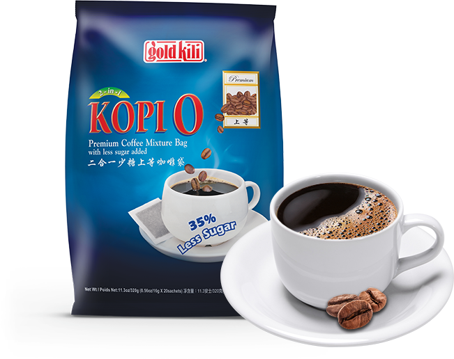 Download Kopi O Premium 2-in-1 Coffee (less Sugar) - Gold Kili - Full ...