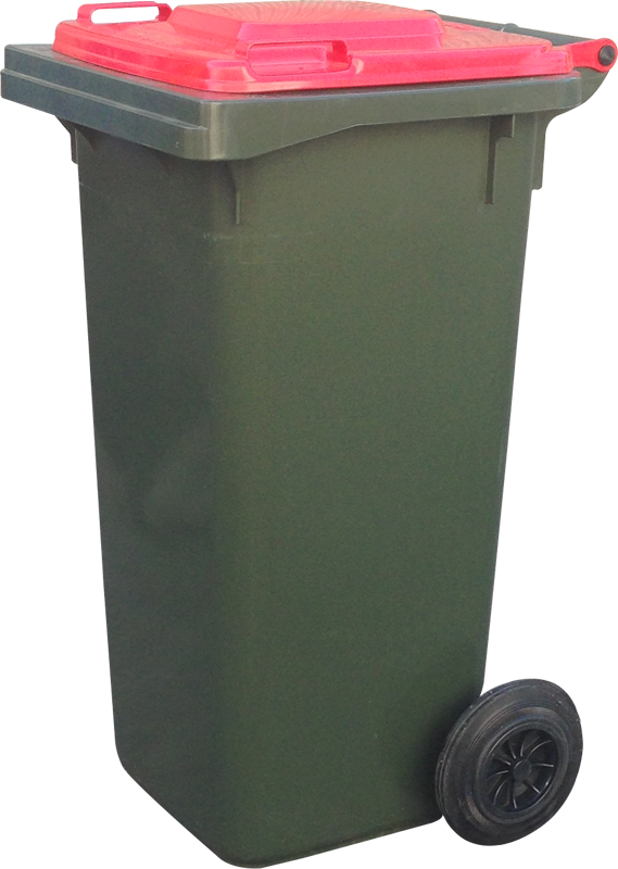 Download Wheelie Bins Perth - Red Lid Wheelie Bin - Full Size PNG Image ...