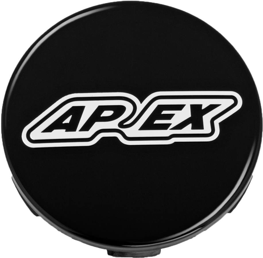 Download Apex Gloss Black Center Caps - Apex Race Parts - Full Size PNG ...