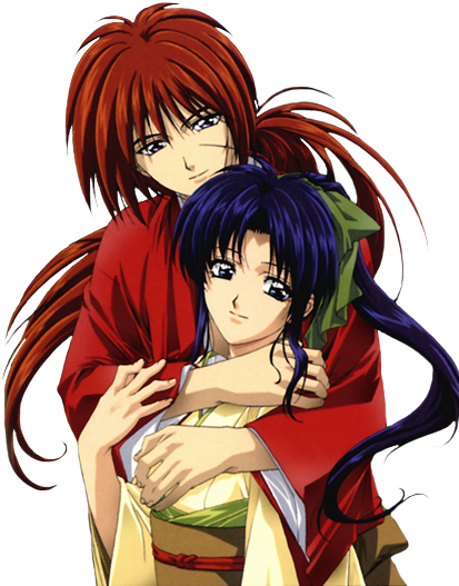 Download Kenshin Photo 22uy81 - Kenshin Himura Y Kaoru Kamiya - Full Size PNG Image - PNGkit